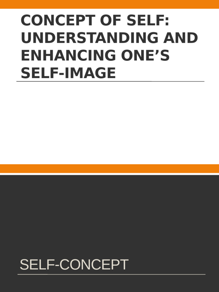Self Concept | PDF