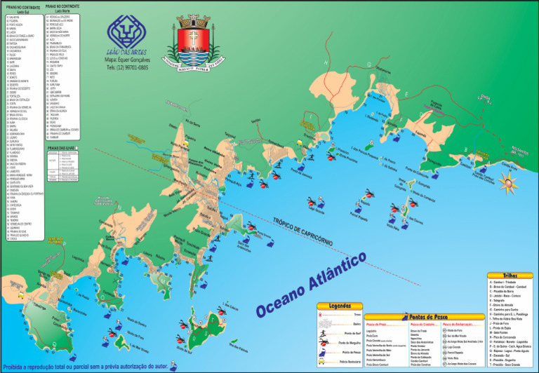 Ubatuba Mapa Completo Da Orla3 | PDF