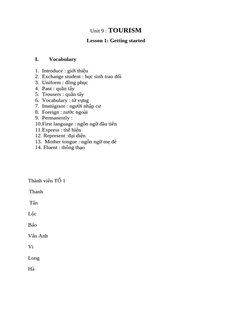 Unit 9 Getting Started | PDF