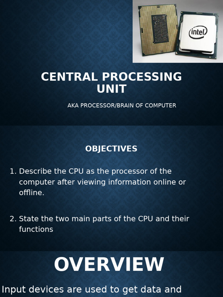 Central Processing Unit | PDF