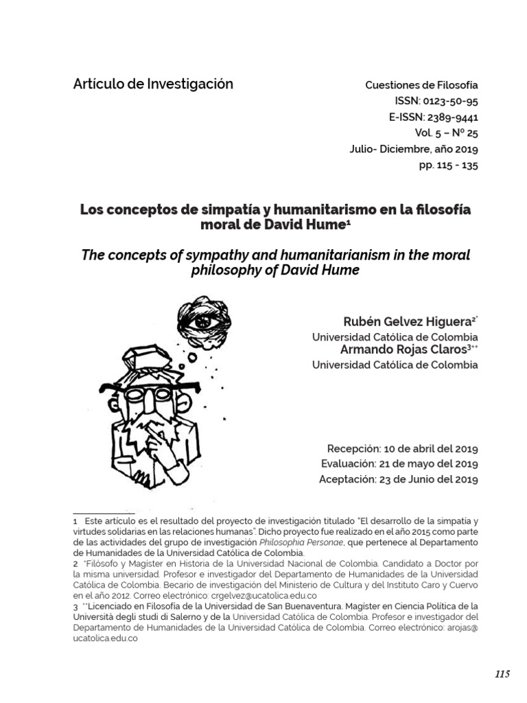 Cuestionesf, Los Conceptos de Simpatía y Humanitarismo en La Filosofía ...