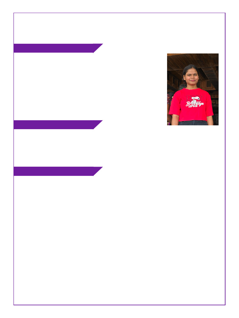 Anshu Singh - Biodata (By Createmybiodata - Com) | PDF