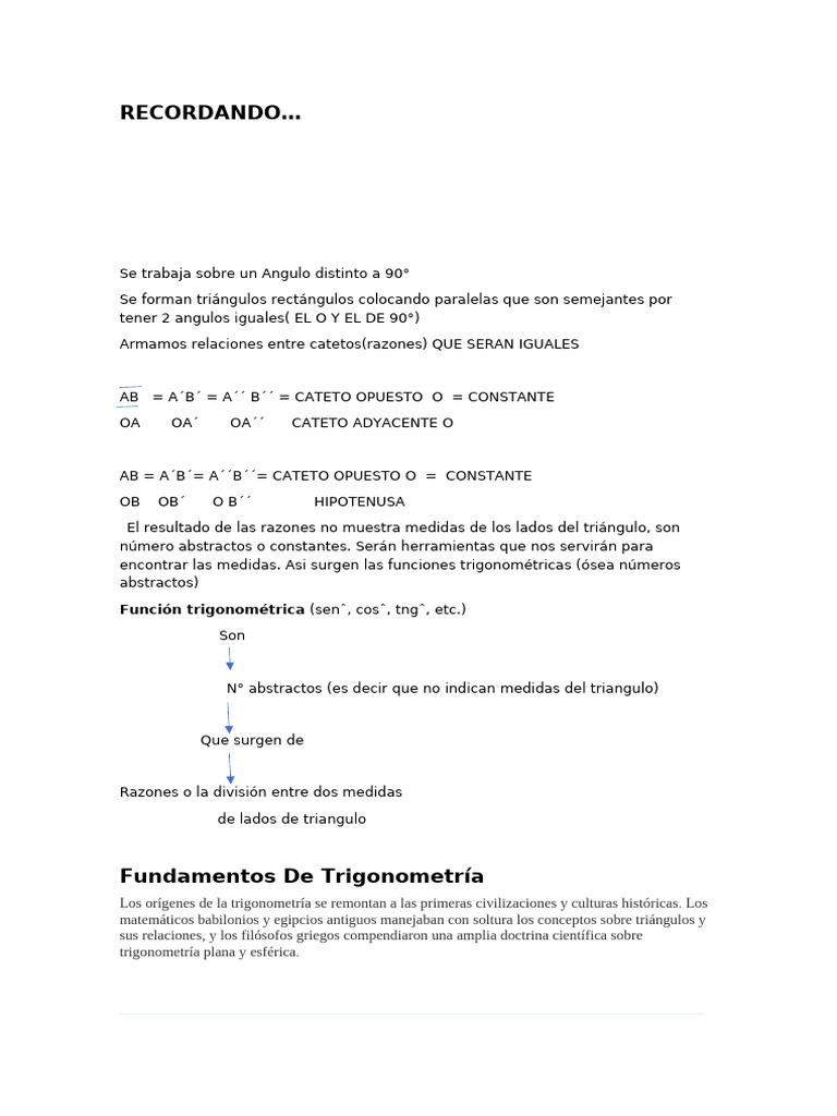 Regla Socatoa en Trigonometría | PDF | Funciones trigonométricas ...