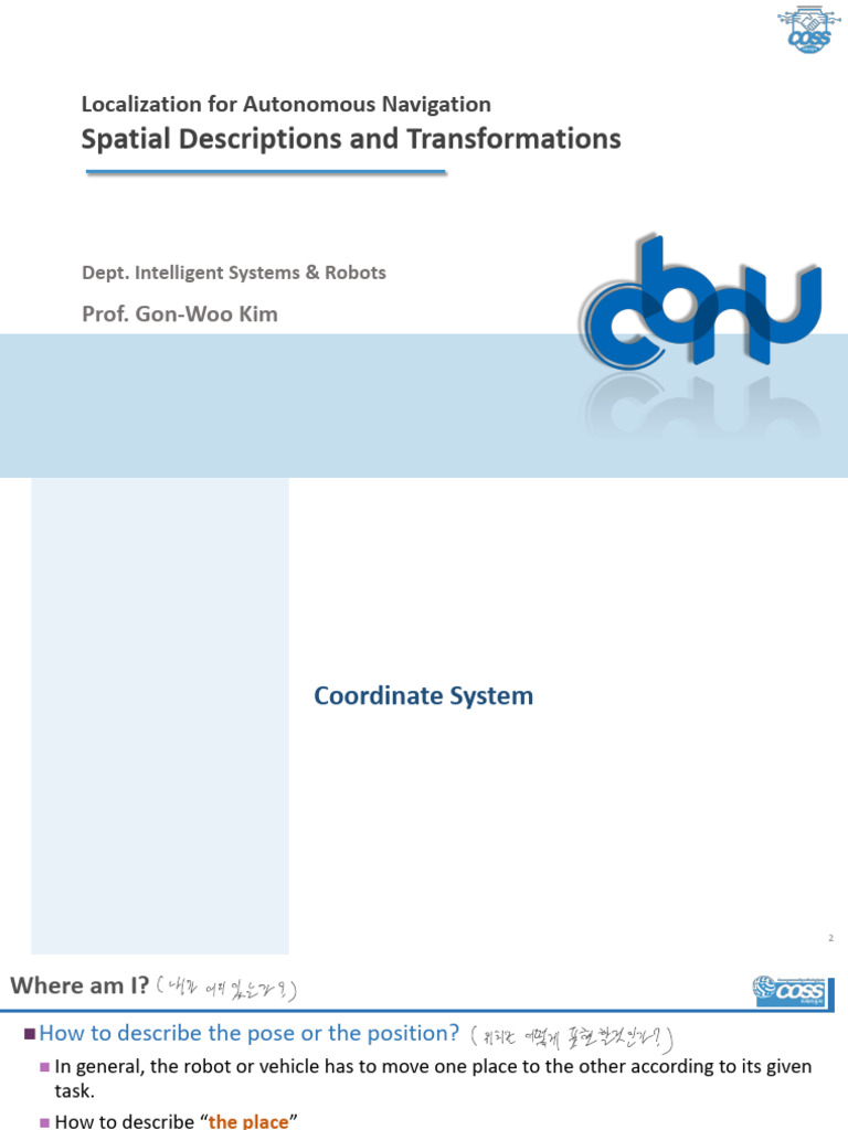 (Lec.2) Spatial Descriptions | PDF | Coordinate System | Physics