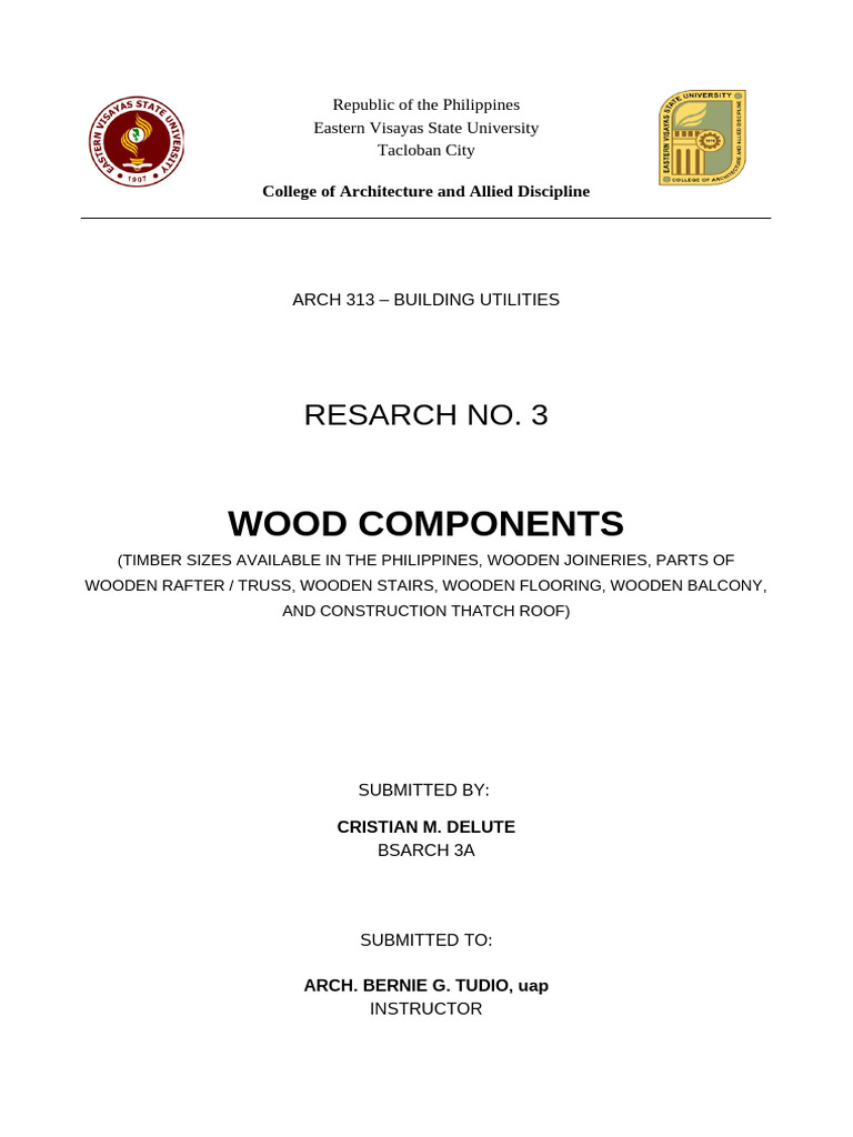 Wood Components Research | PDF | Truss | Stairs