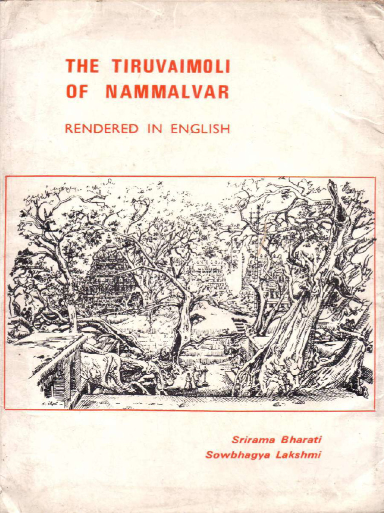 Tiruvaimoli of NammAlvar Rendered in English Srirama Bharati Sowbhagya ...
