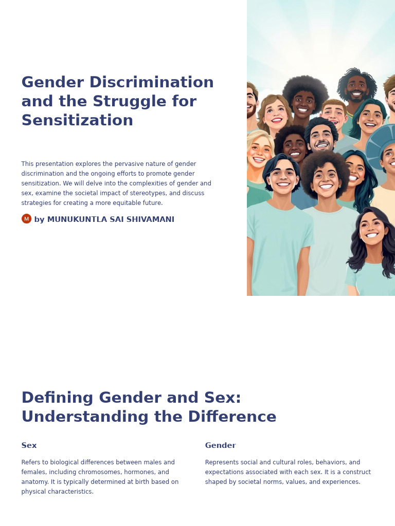 Gender Discrimination and Sensitization | PDF | Gender Studies | Gender
