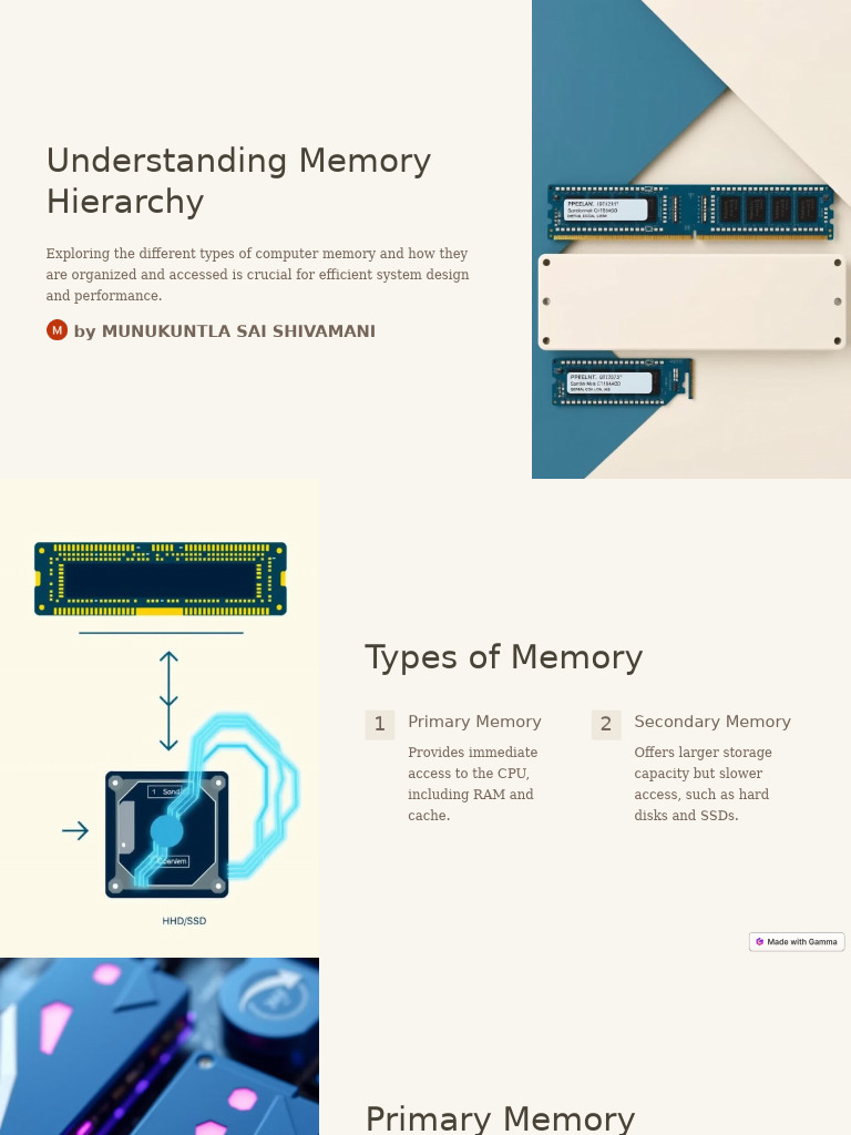 Memory Hierarchy and Mapping Techniques | PDF | Computer Data Storage ...