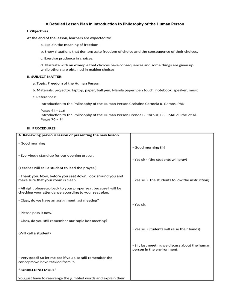 Detailed Lesson Plan in Philo | PDF | Social Contract | Lesson Plan