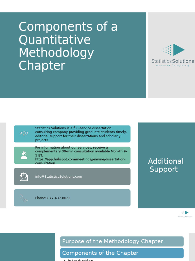 Quant Methodology Components SS 1 | PDF | Methodology | Research Methods