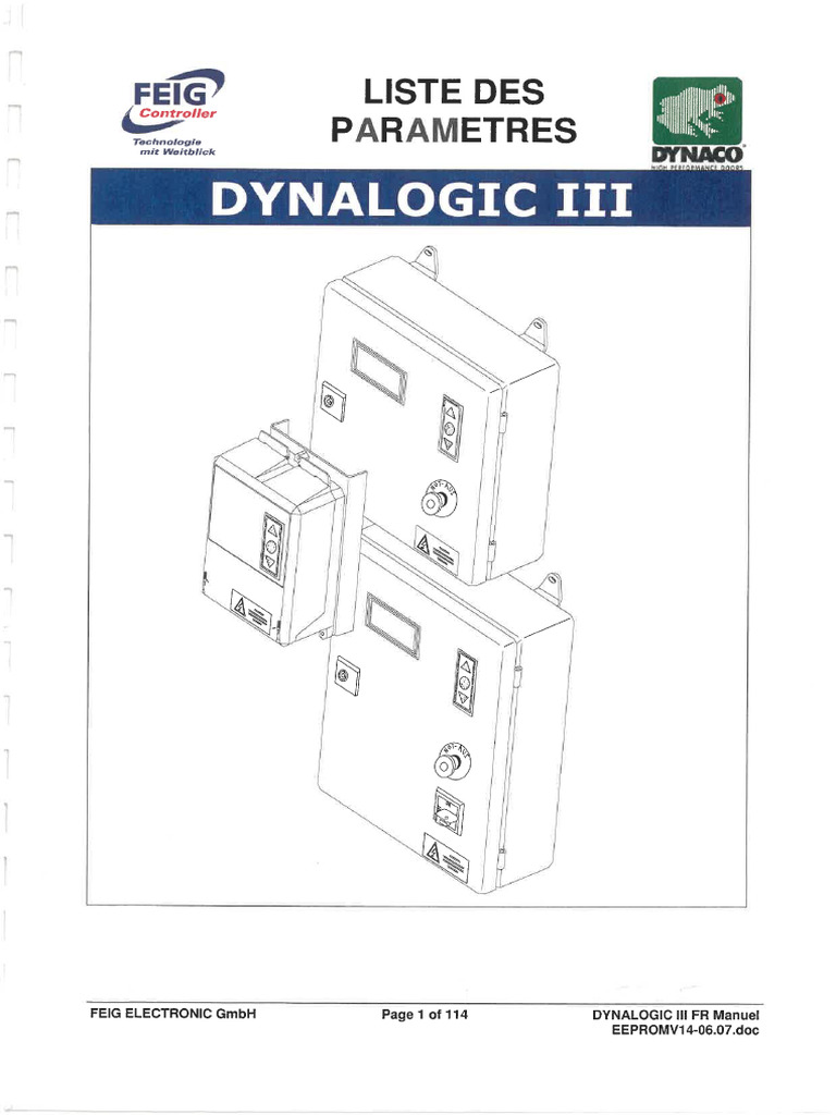 Manuel Dynalogic Iii | PDF