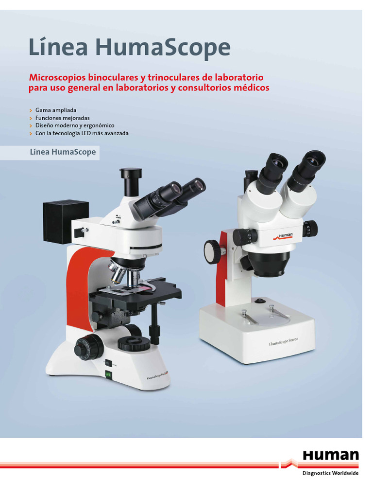 Microscopios HumaScope: Tecnología LED Avanzada | PDF | Diodo emisor de ...