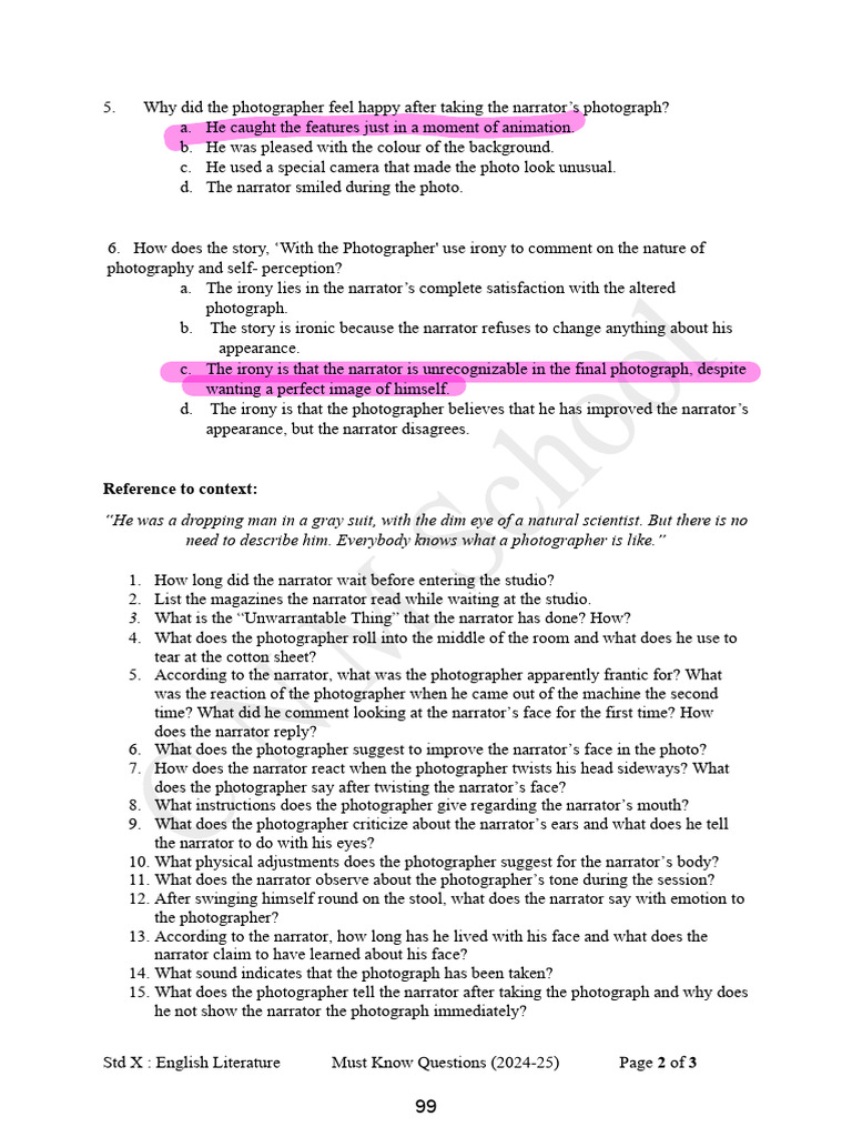 Lit Prelim Solutions Cleaned-3 | PDF