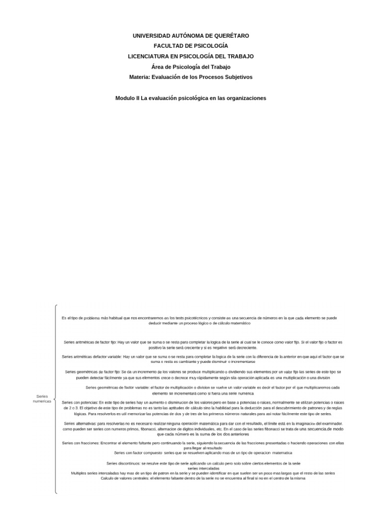 Ejercicio Mapa Conceptual Psicologia | PDF