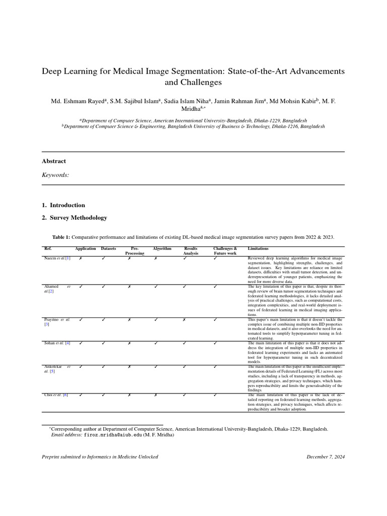 Deep Learning in Medical Image Segmentation | PDF | Mammography ...