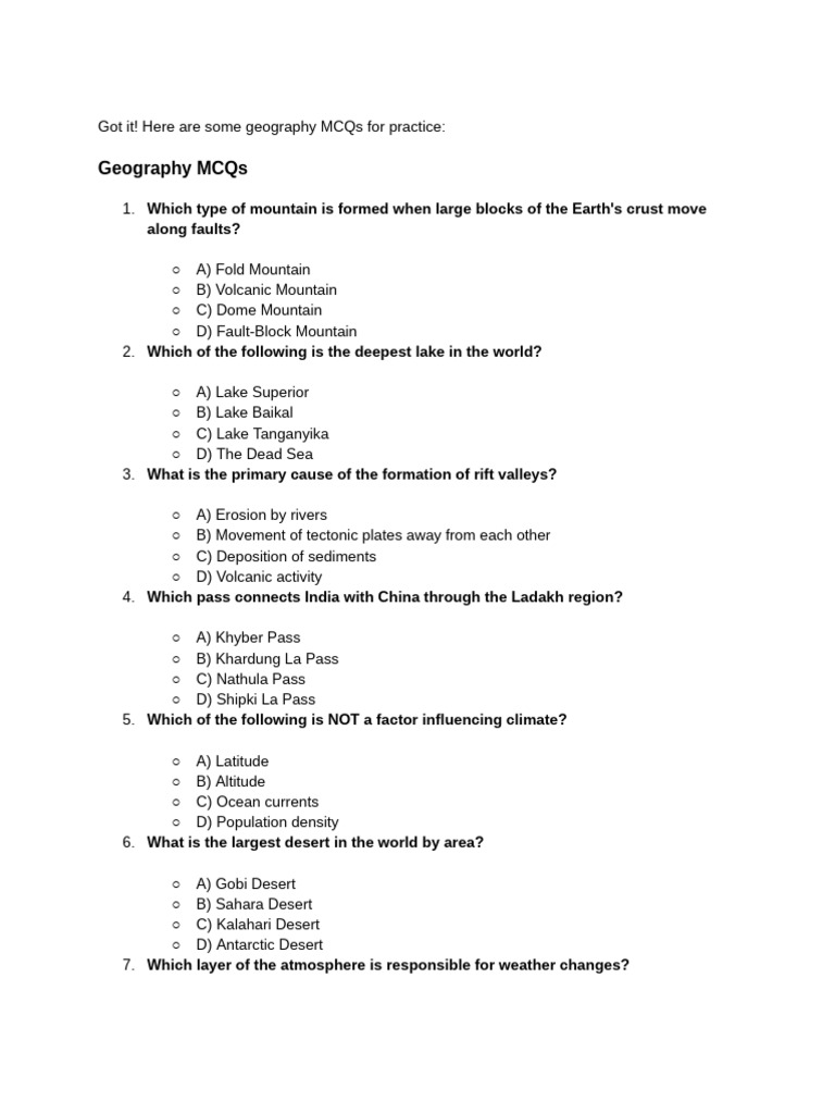 history geography quiz.docx - Google Docs | PDF