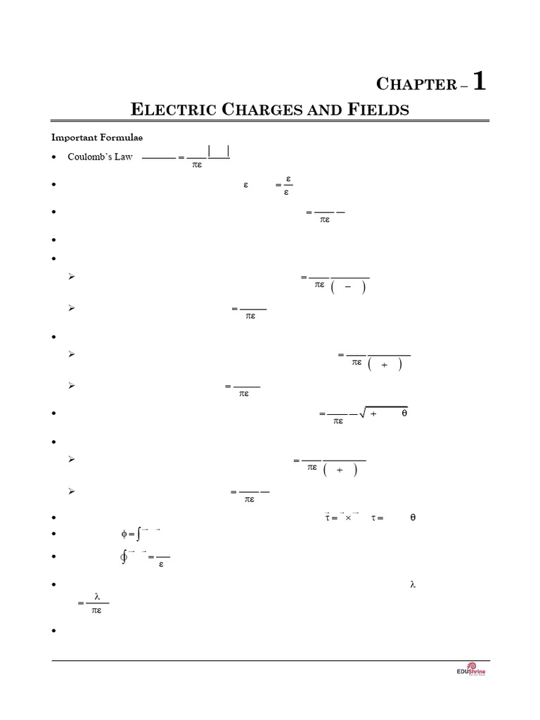 Conquer Entrance Chapter_1. Electric Charge and Fields | PDF | Electric Field | Sphere