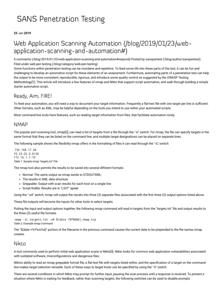 SANS Penetration Testing | PDF | Control Flow | Penetration Test