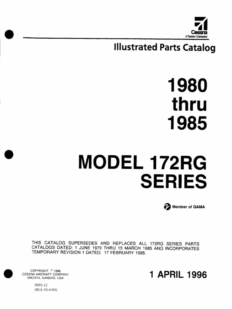 Pc-Cessna 172 1980-1985 Ipc Manual p693-12 - Yr-Awe | PDF | Brown | Paint