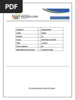 Geography Grade 10 Paper 2 (Final Examination 2022) | PDF | Water ...