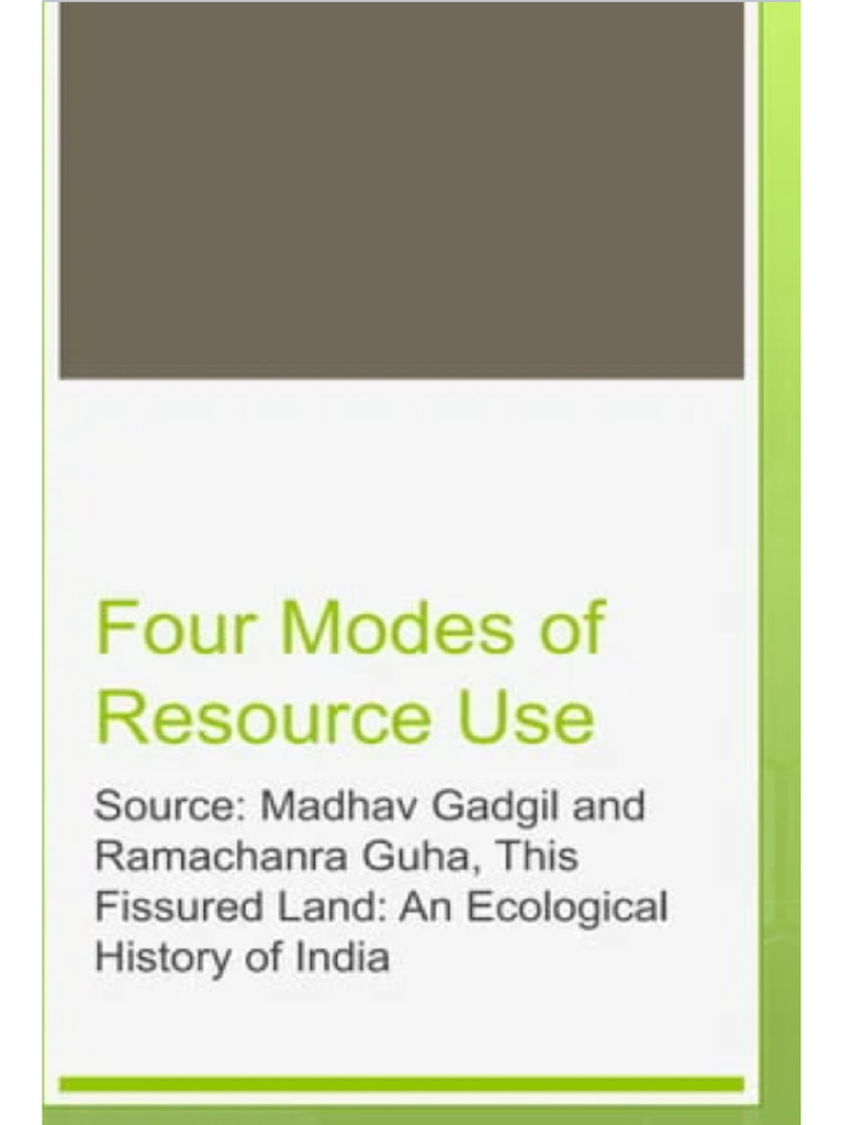 FOUR MODES of Resource | PDF