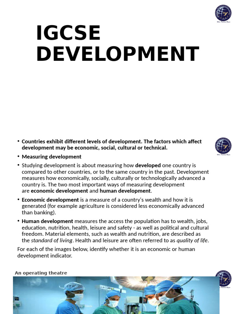 Igcse Development t1 | PDF | Aids | Gross Domestic Product