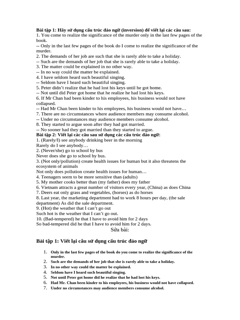 Inversion Questions and Answers | PDF | Alcohol