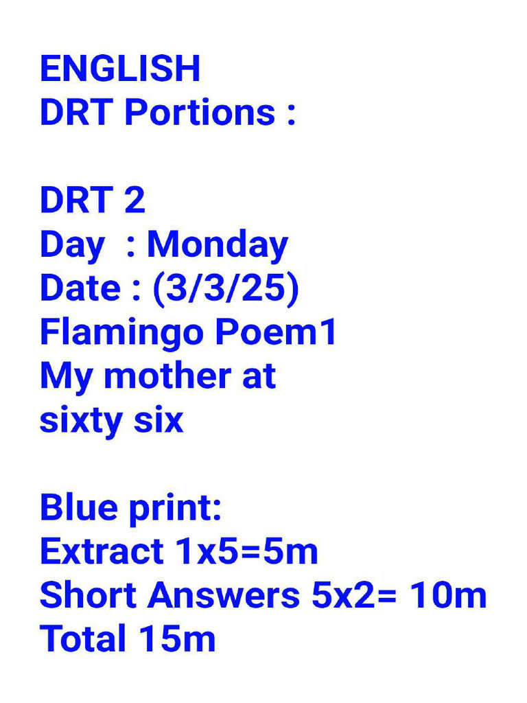 DRT 2 English Revision | PDF