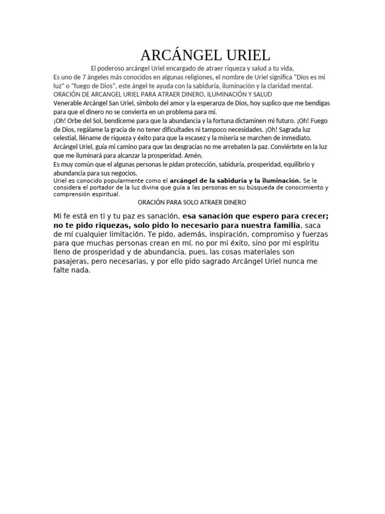 ARCÁNGEL URIEL | PDF