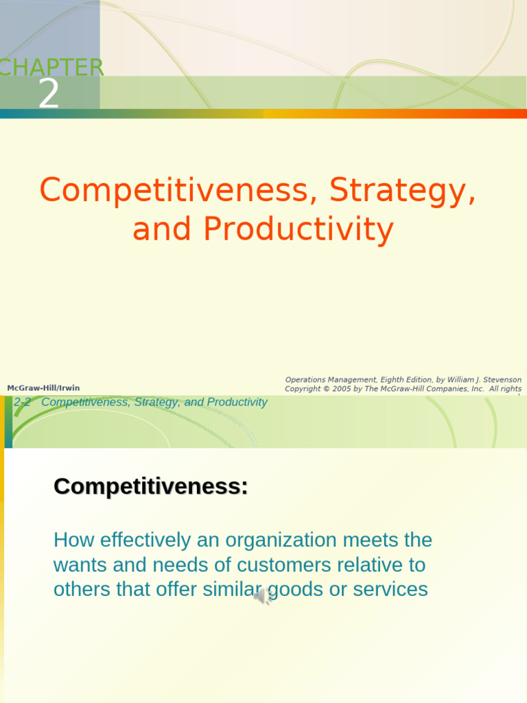 Competitiveness and Productivity Strategies | PDF | Pricing | Business ...