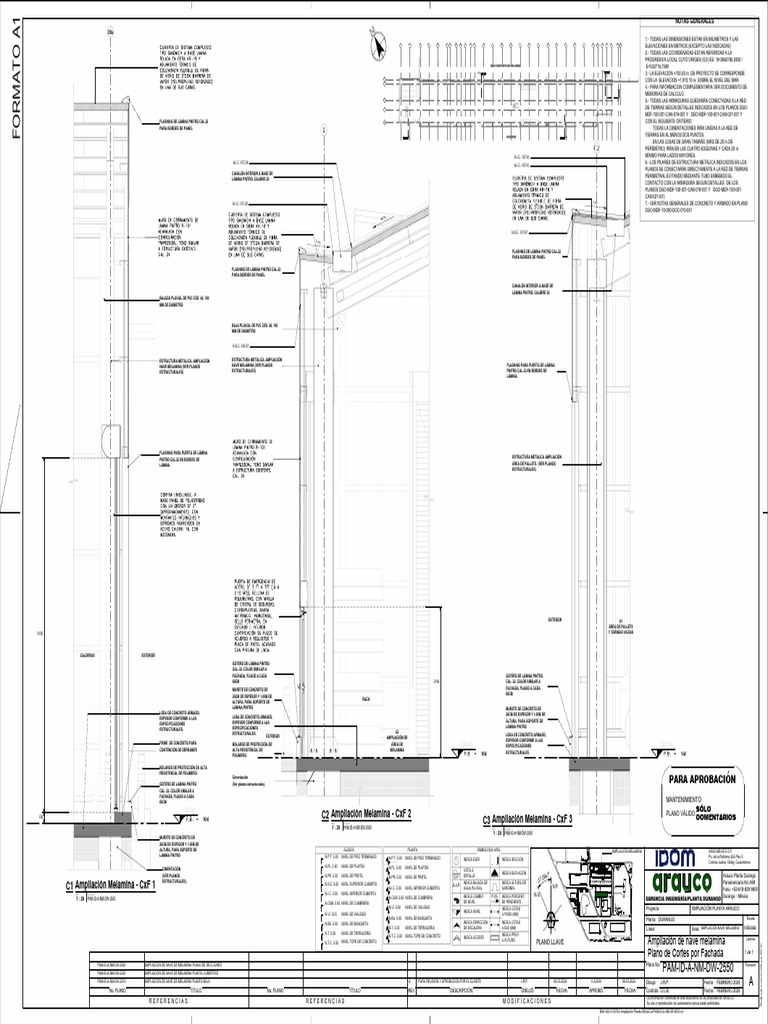 PAM-ID-A-NM-DW-2550 - A - Ampliación de Nave de Melamina - Plano de ...