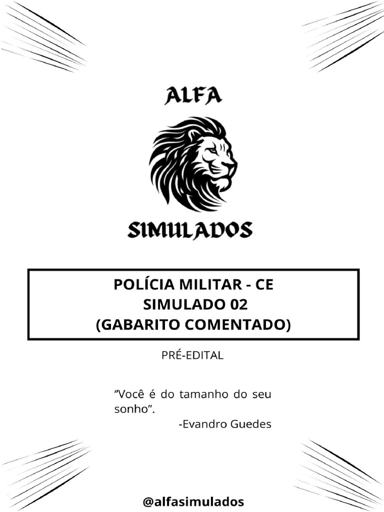 Simulado 02 Pm-ce Gabarito Comentado (1) | PDF | Hamas | Faixa de Gaza