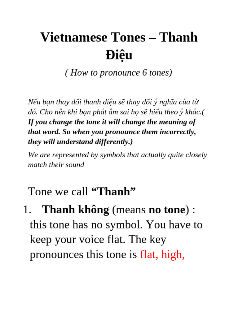 L2 Vietnamese Tones | PDF