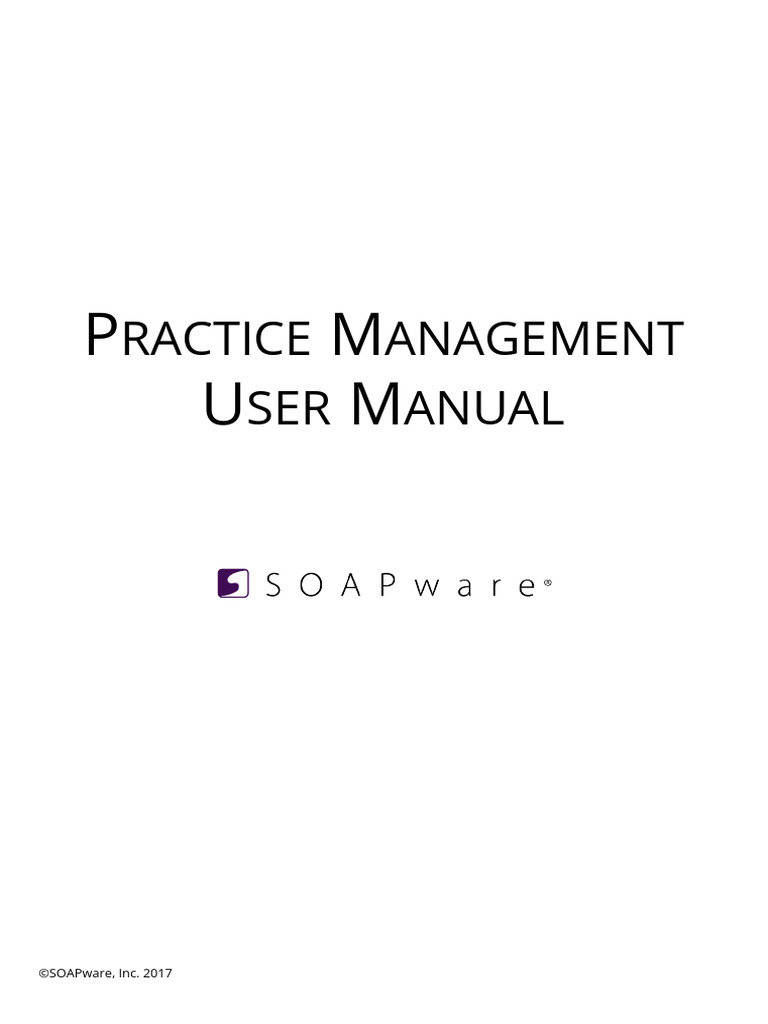 Practice Management User Manual | PDF | Printer (Computing) | Computing