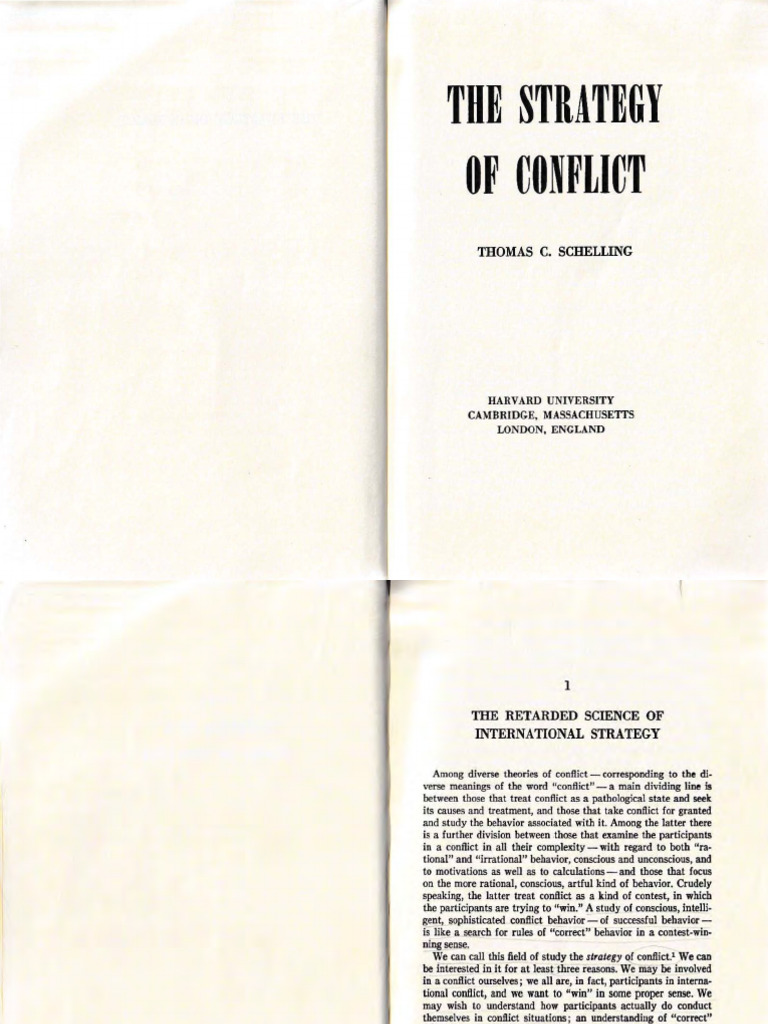 Aula 2 - Schelling 1960 Chap1 The Retarded Science of International ...