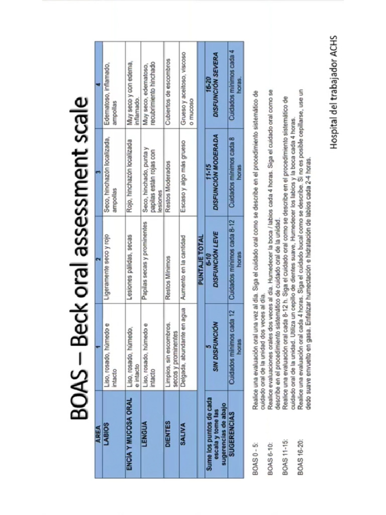 Escala BOAS | PDF