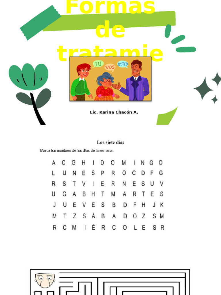 Formas de Tratamiento en Español | PDF