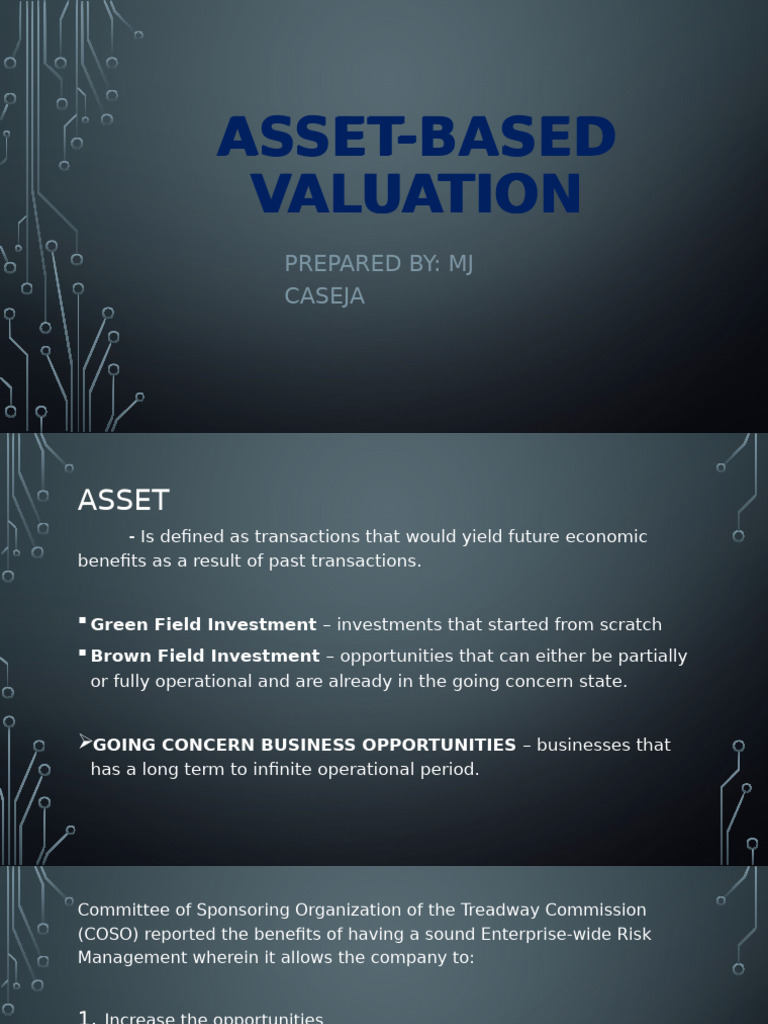 Asset Based Valuation | PDF | Book Value | Valuation (Finance)