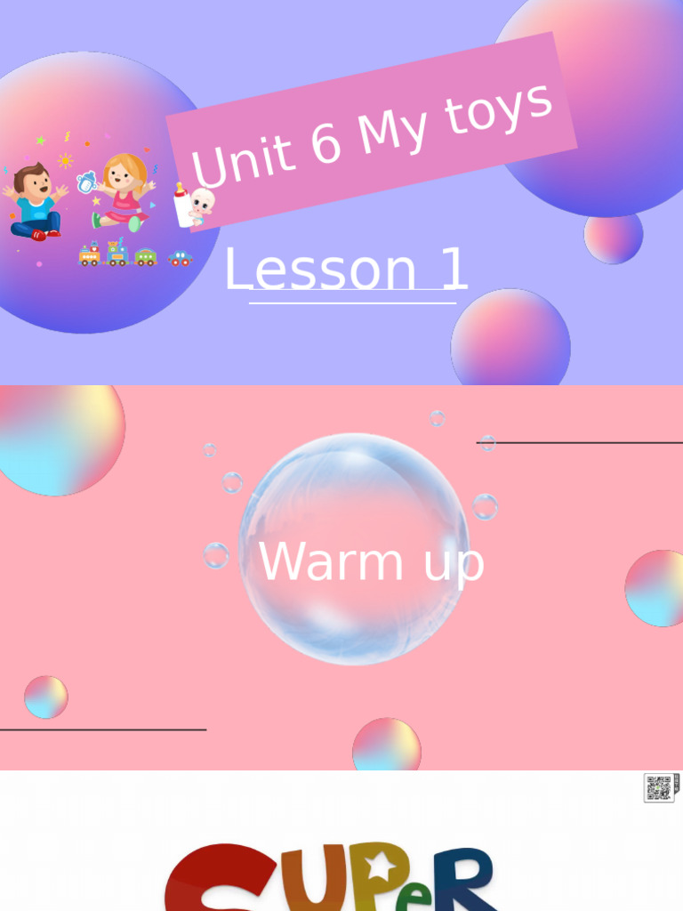 U6 My Toys Lesson 1 | PDF