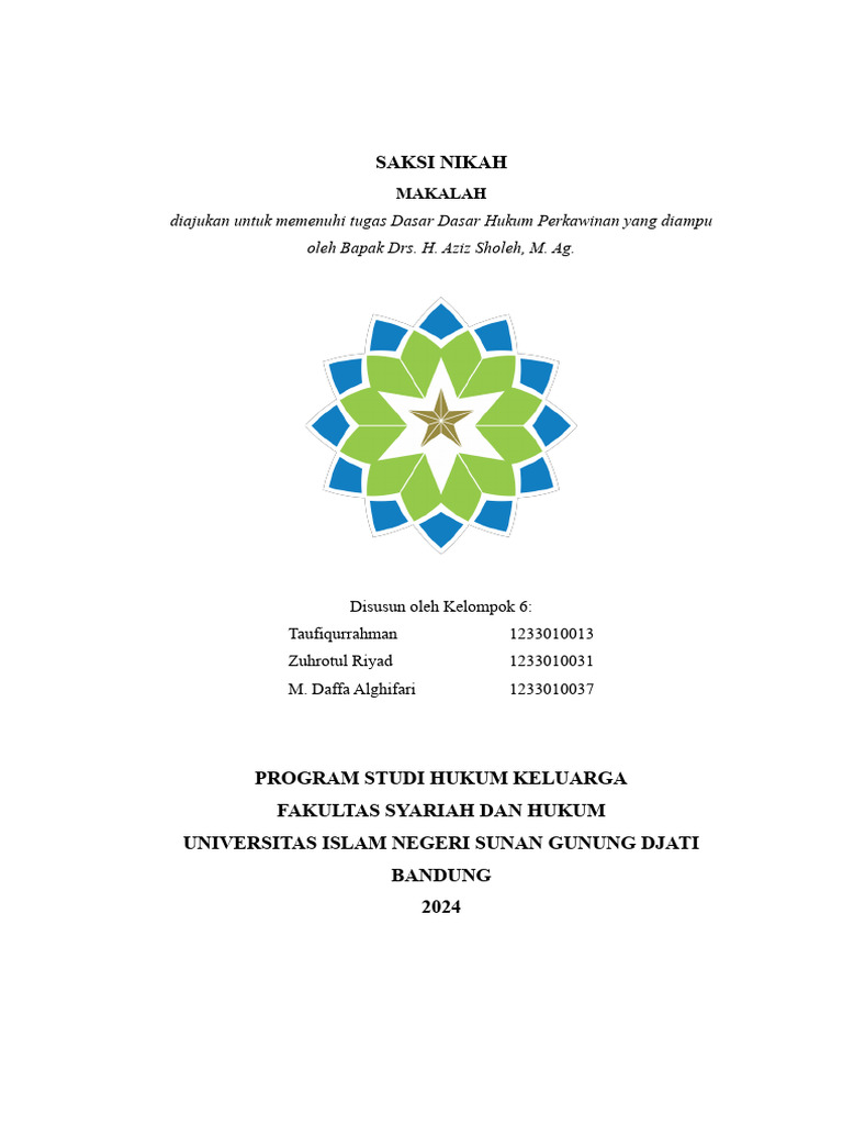 Syarat dan Peran Saksi Nikah dalam Islam | PDF