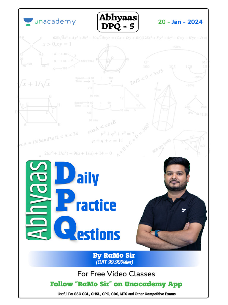 Abhyaas DPQ - 5 (By RaMo Sir) | PDF