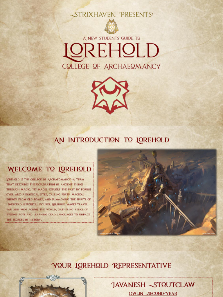 Guide to Lorehold | PDF