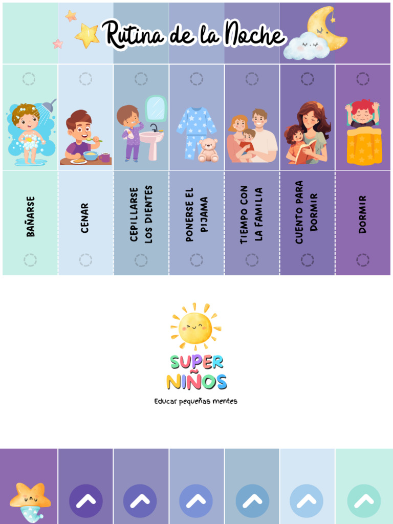 Rutina Nocturna para Niños | PDF