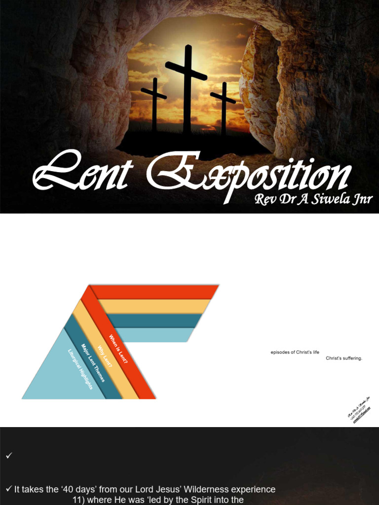 Bible Study - Lent Exposition-1 | PDF | Lent | Prayer