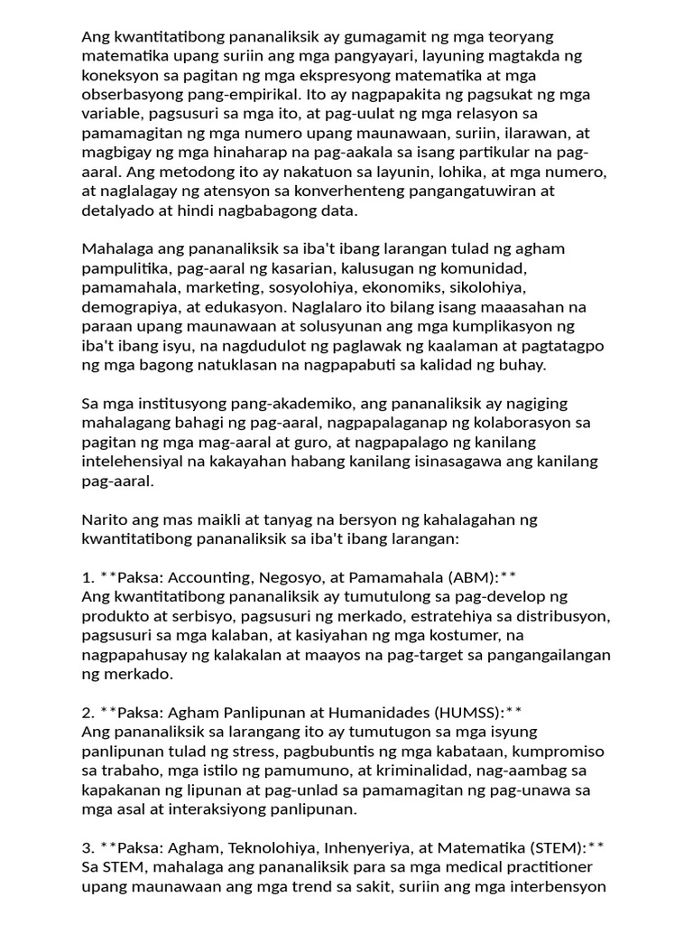 Presentation Tagalog | PDF