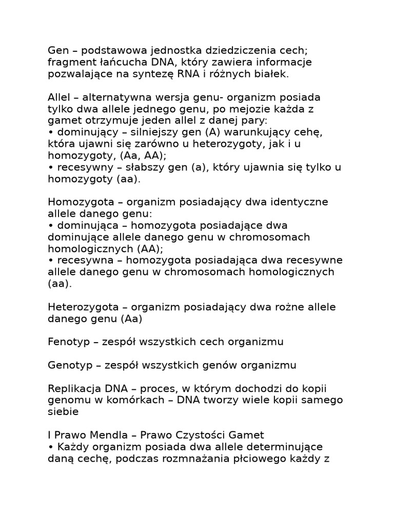 Genetyka | PDF