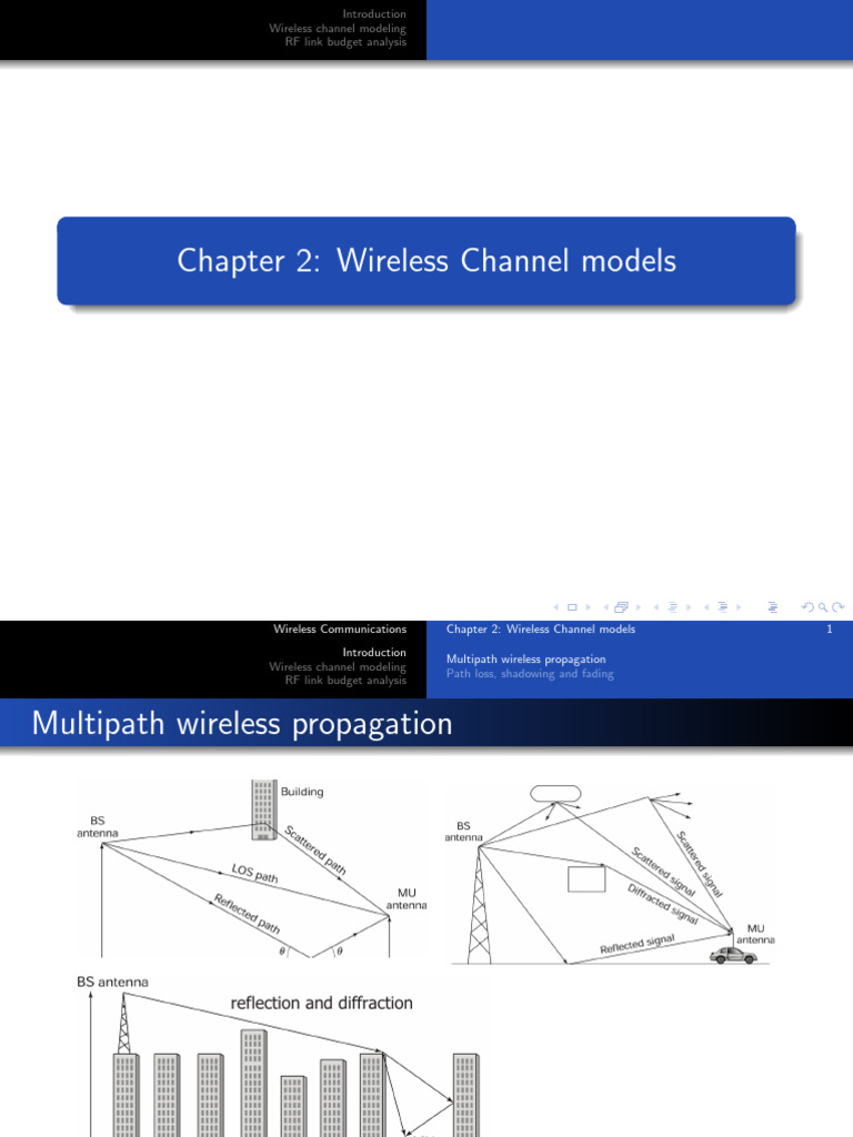 Chap2 Mobile Wireless Channels MST | PDF | Radio Propagation | Orthogonal Frequency Division ...