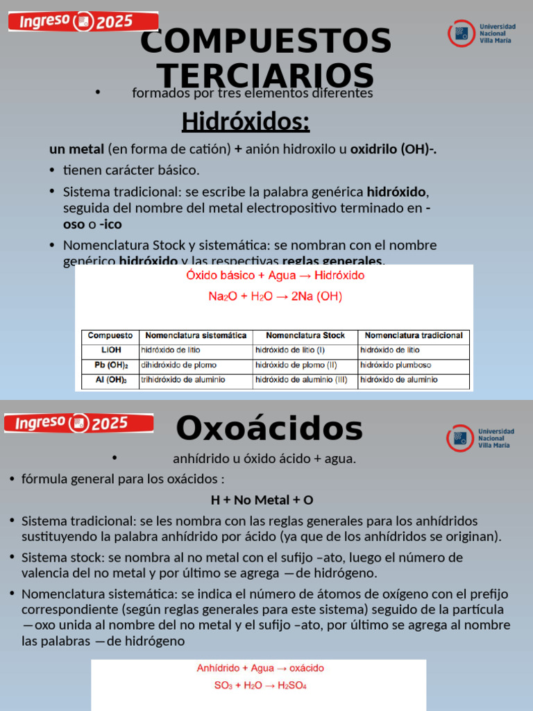 Compuestos Inorganicos 2 | PDF | Sustancias químicas | Moléculas