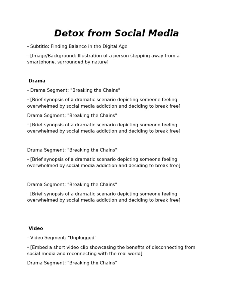Social Media Detox: Find Balance | PDF | Mass Media