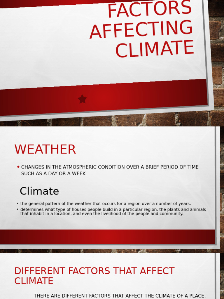 Factors Influencing Climate Variability | PDF | Atmospheric Circulation ...